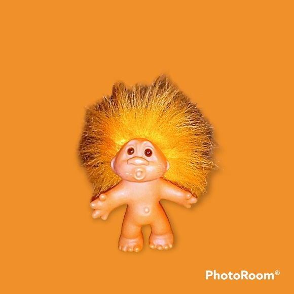 Trolls | Toys | Vintage 986 Dam Toys Orange Haired Troll Doll | Poshmark